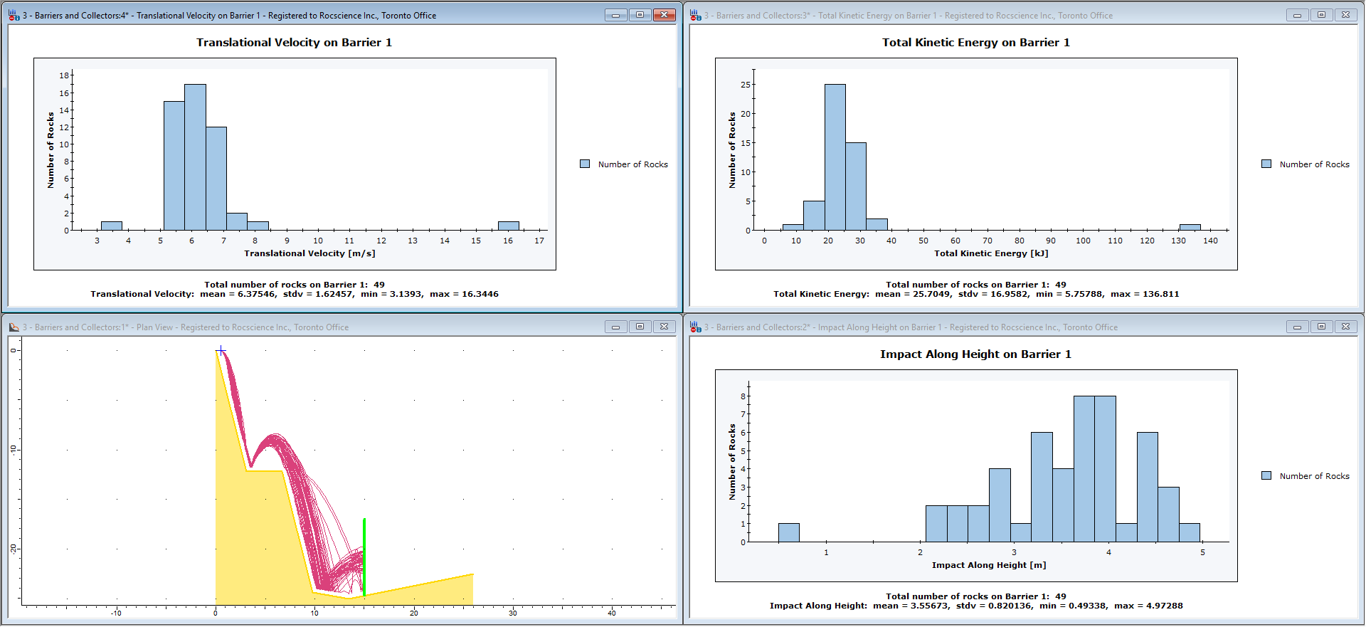 RocFall2 Tutorials | 3 - Barriers and Collectors